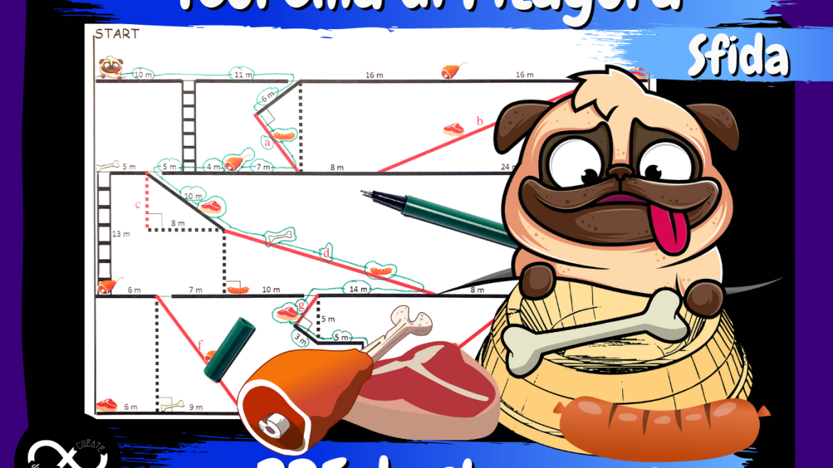 Sfida - Teorema di Pitagora. Gioco matematico. • Edudoro