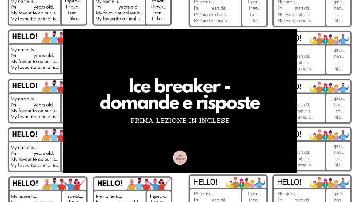 Ice breaker - domande e risposte (prima lezione in inglese) • Edudoro