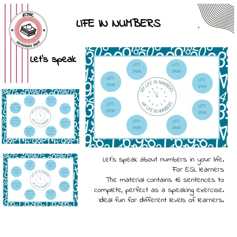 Life in numbers - let's speak about numbers in your life • Edudoro