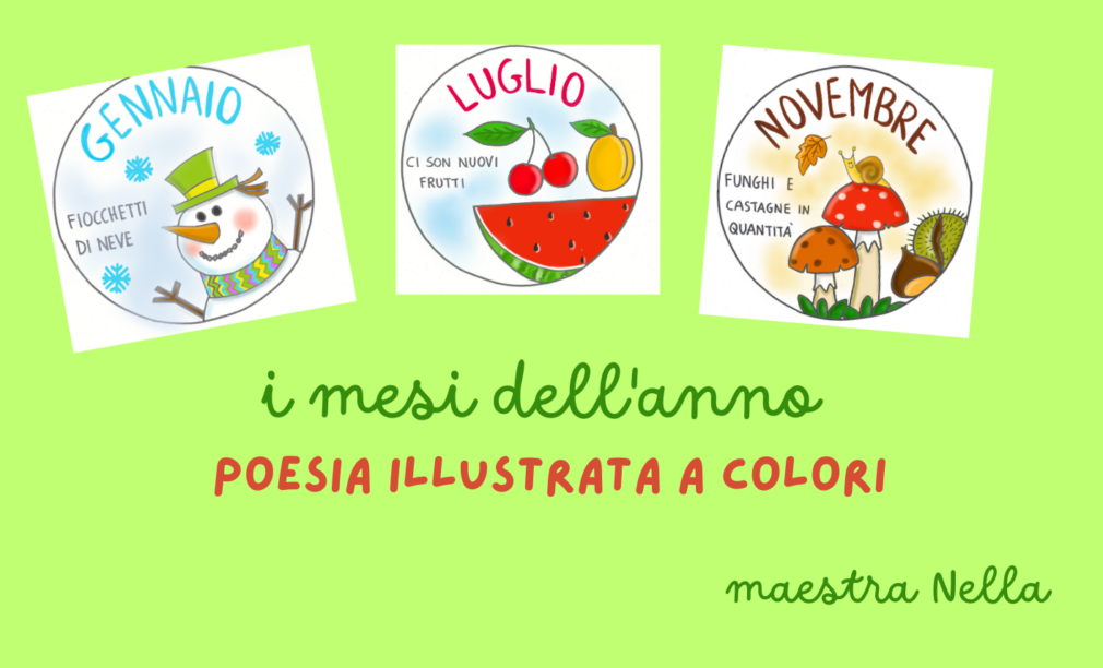 "mesi dell'anno" filastrocca illustrata a colori • Edudoro