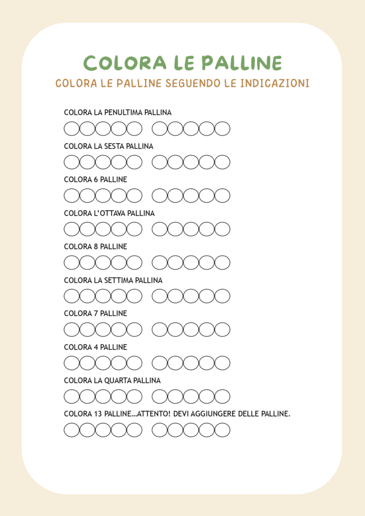 Colora i pallini • Edudoro