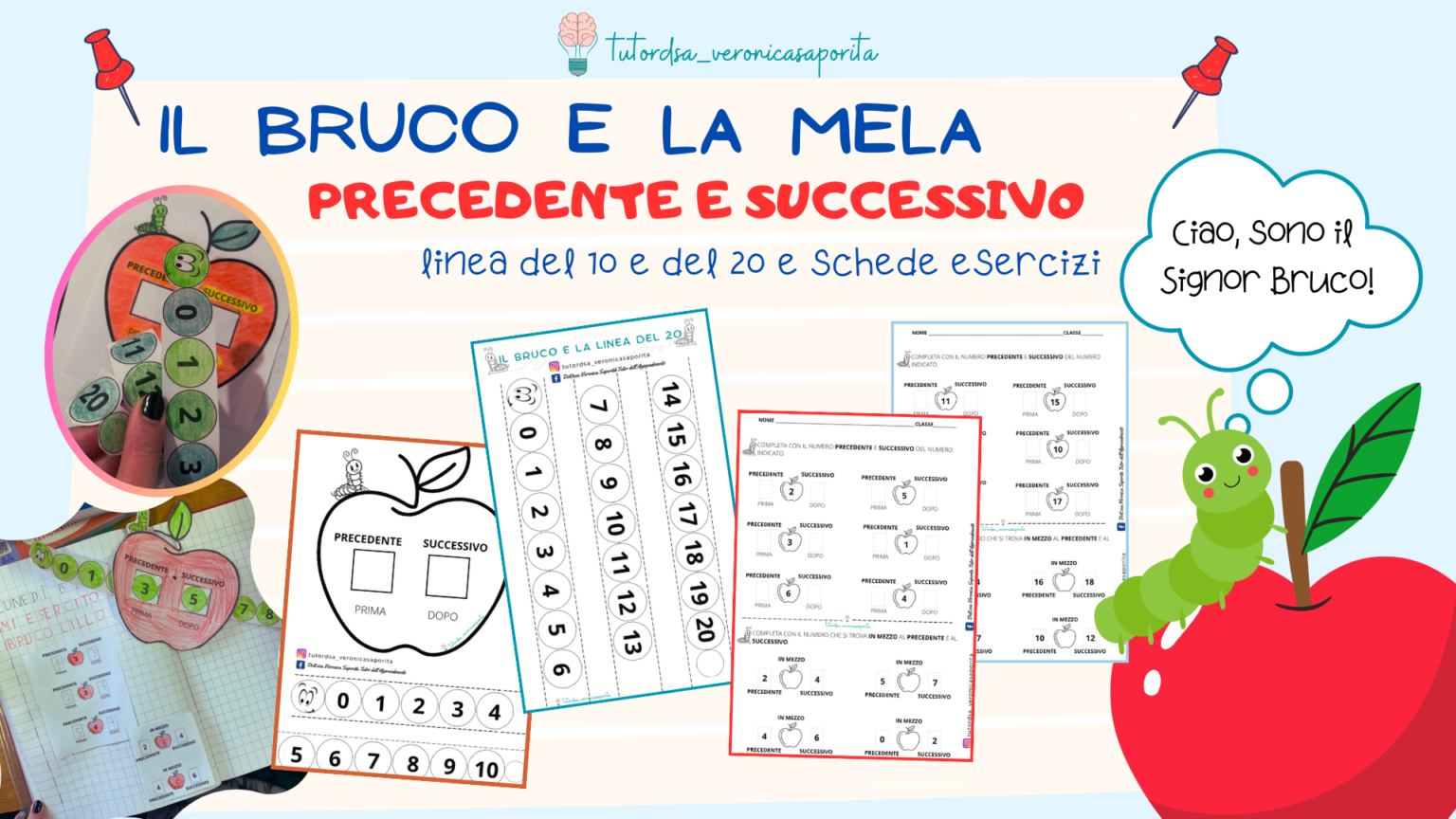 IL BRUCO E LA MELA: PRECEDENTE E SUCCESSIVO - KIT completo • Edudoro