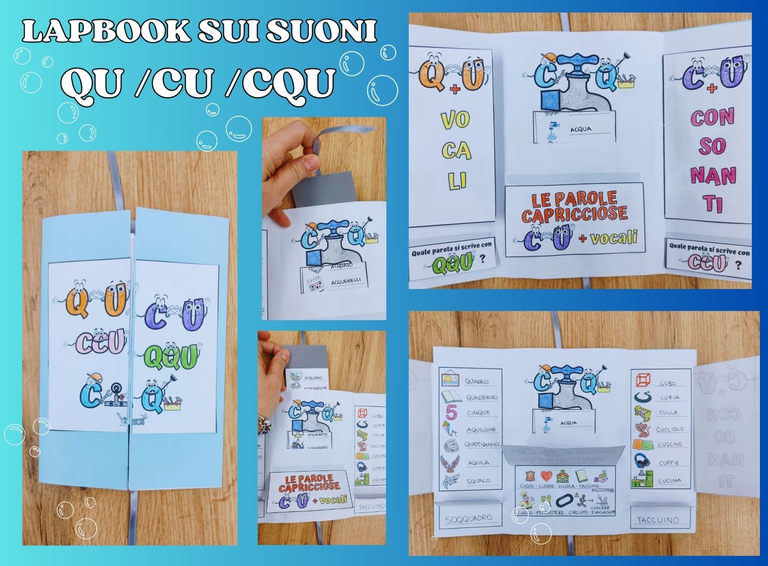 LAPBOOK SUI SUONI QU/CU/ CQU • Edudoro