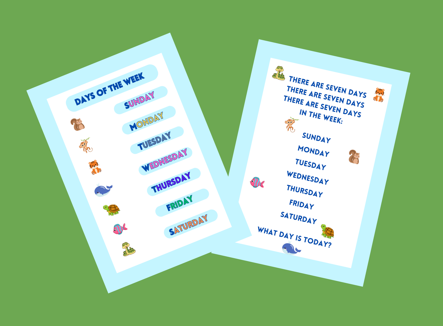 Days of the week - Giorni della settimana • Edudoro