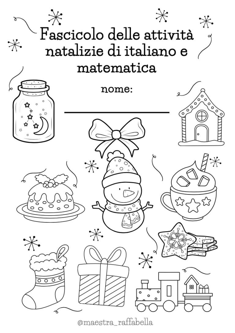 Fascicolo delle attività per le vacanze di Natale - Matematica e Italiano • Edudoro