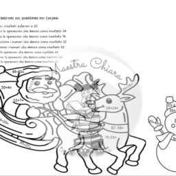 Operazioni da colorare Natalizie • Edudoro