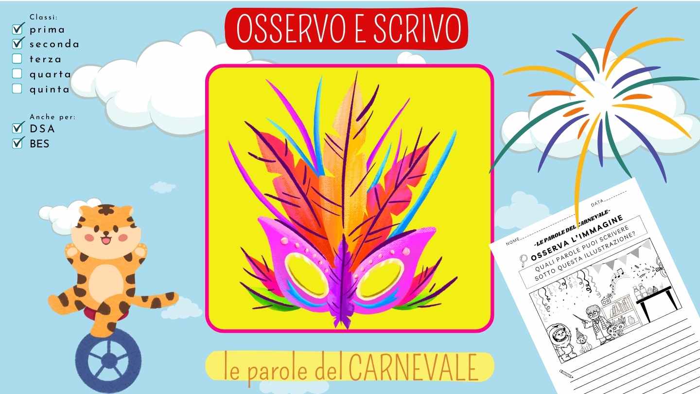Osserva E Scrivi Le Parole Del Carnevale Edudoro