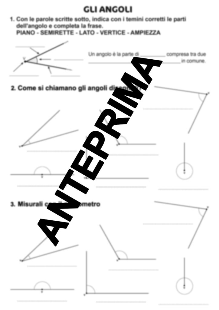 ESERCIZI SUGLI ANGOLI • Edudoro