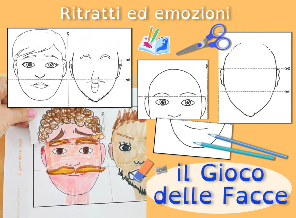 Il gioco delle facce, disegnare ritratti ed emozioni • Edudoro