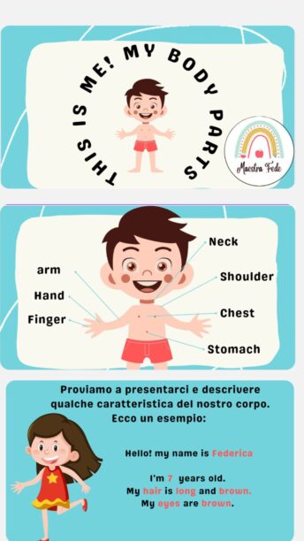 Parti del Corpo in Inglese - Body Parts presentation • Edudoro