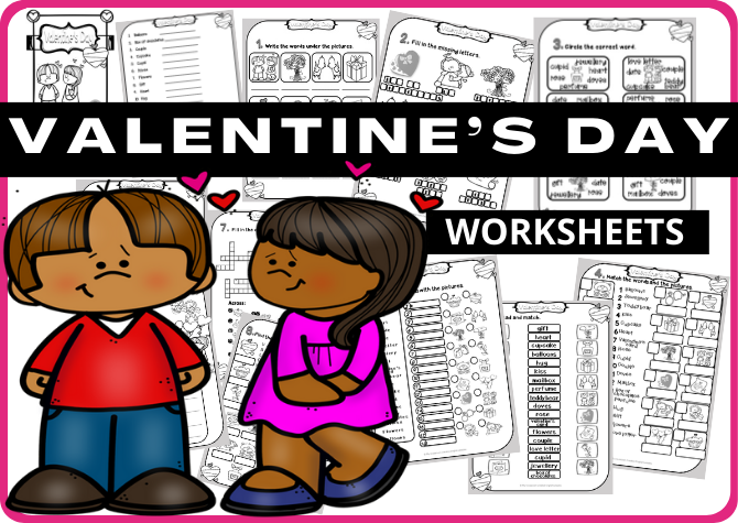 VALENTINE'S DAY - WORKSHEETS • Edudoro