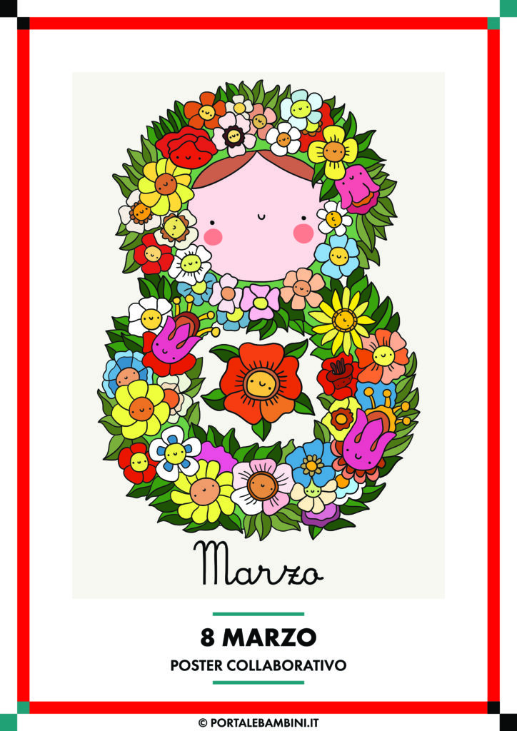 8 Marzo - Giornata internazionale della donna - Poster collaborativo • Edudoro