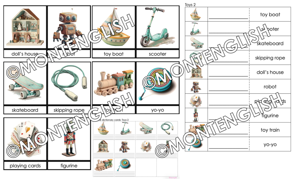Vocabulary Enrichment Set: Toys 2 • Edudoro