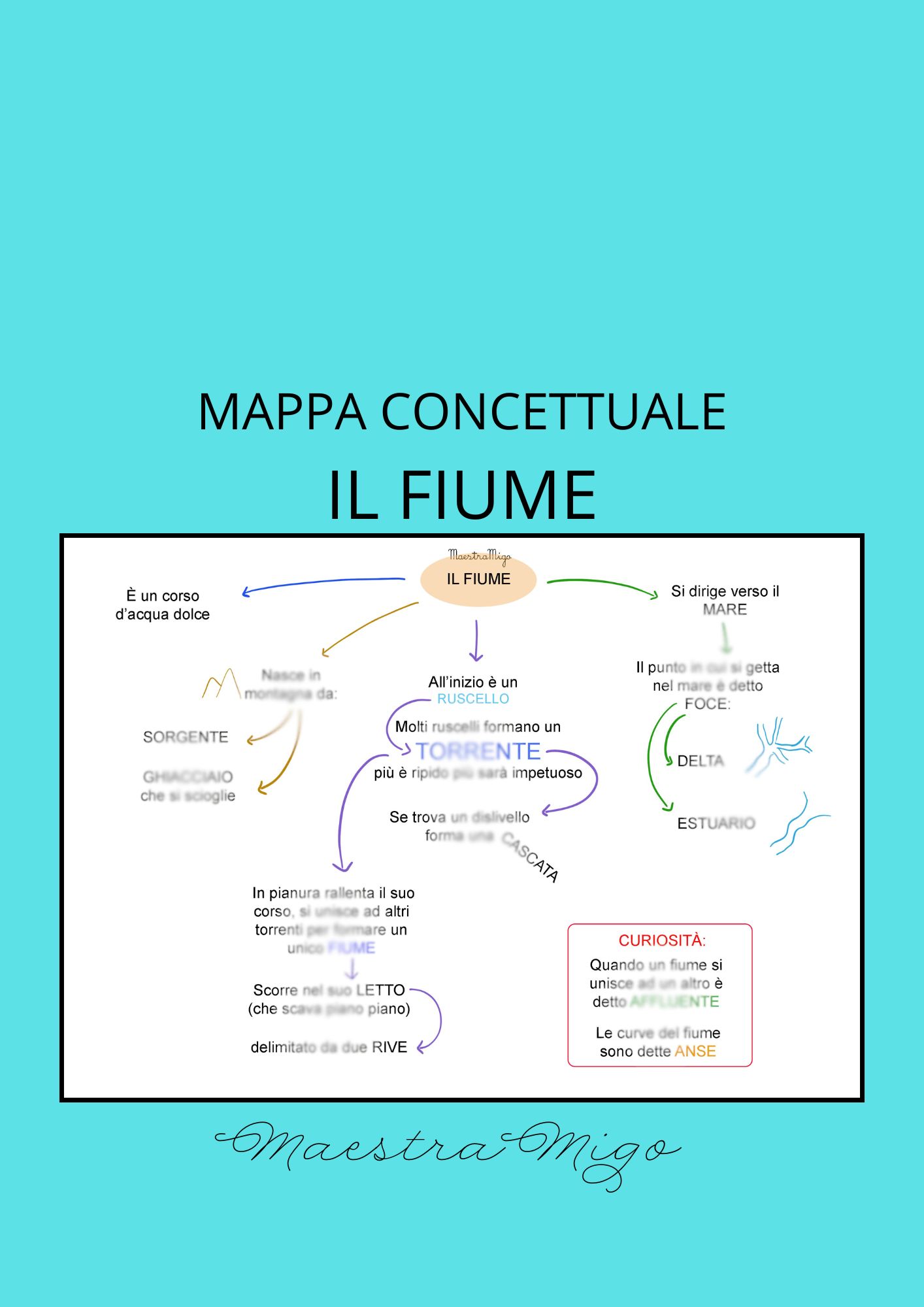 Mappa concettuale il fiume • Edudoro