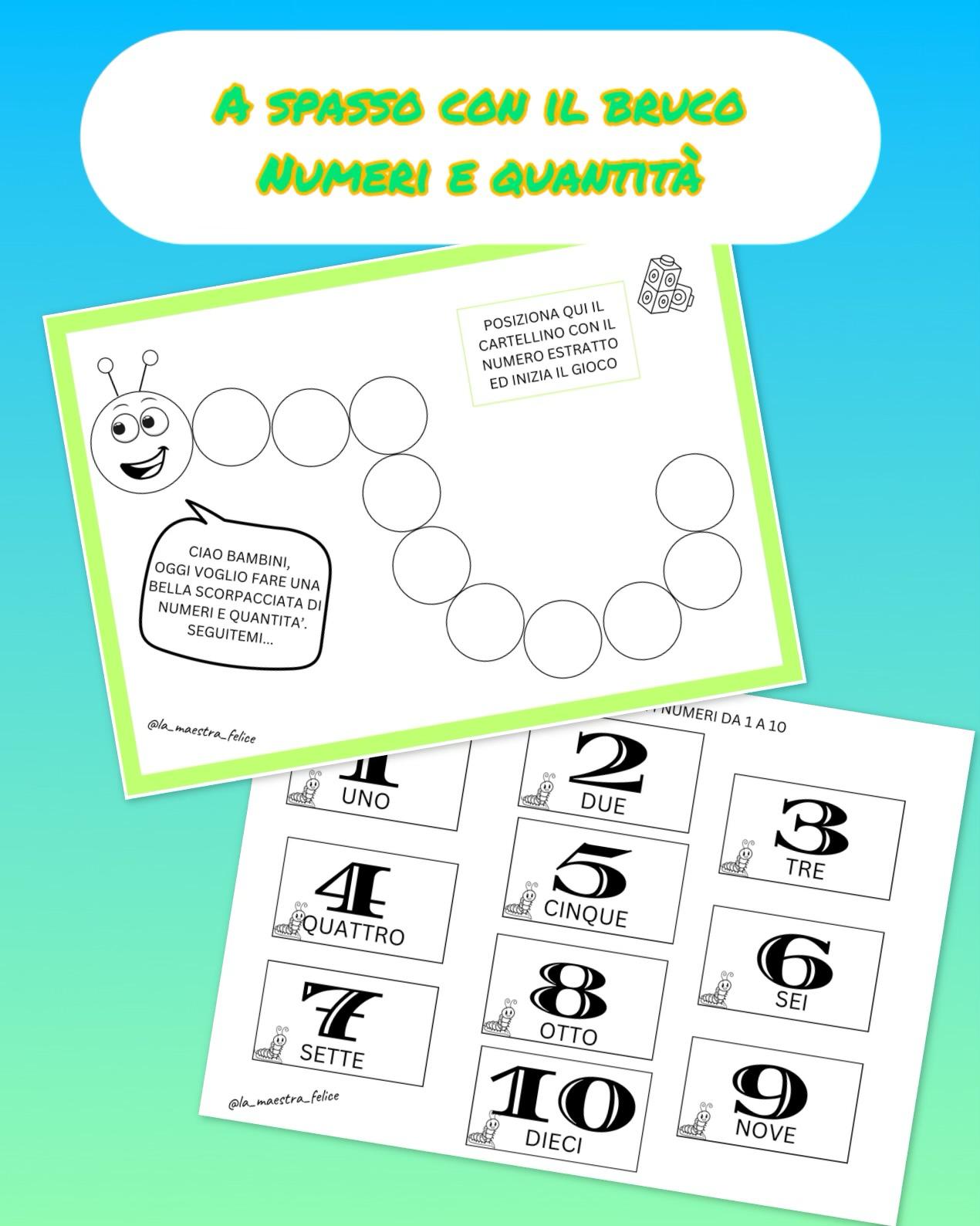 A SPASSO CON IL BRUCO...numeri e quantità • Edudoro