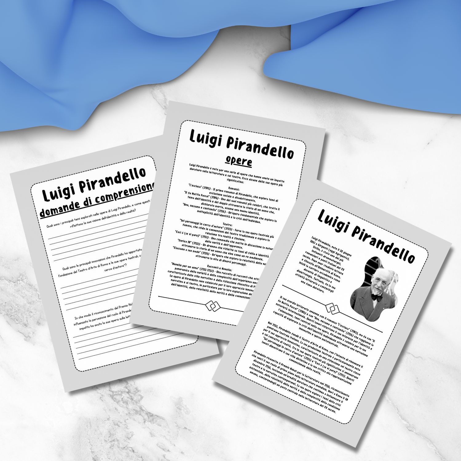 Luigi Pirandello - schede e riassunto • Edudoro