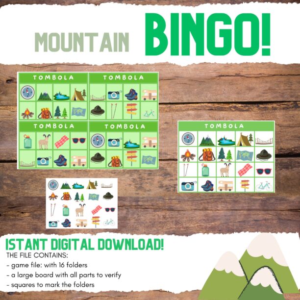 Tombola della montagna_ Mountain bingo! • Edudoro