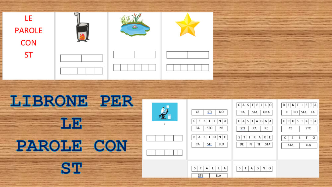 Librone didattico per le parole con il suono ST • Edudoro