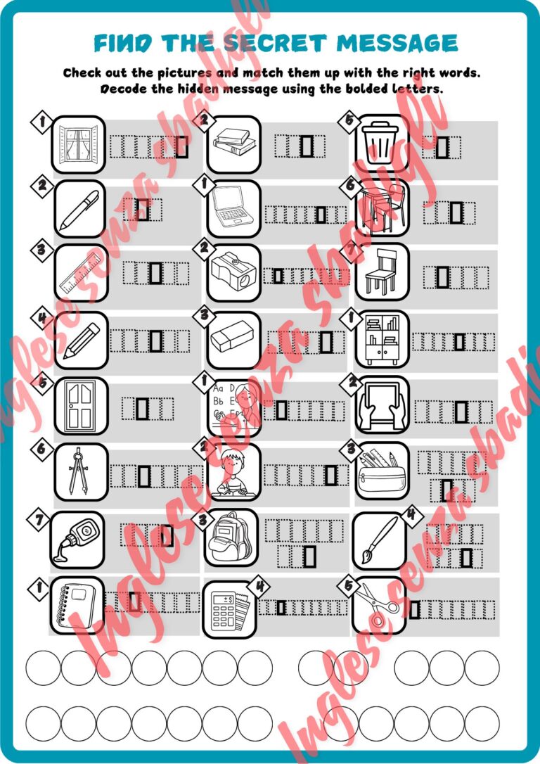 Back to School - Find the secret message • Edudoro