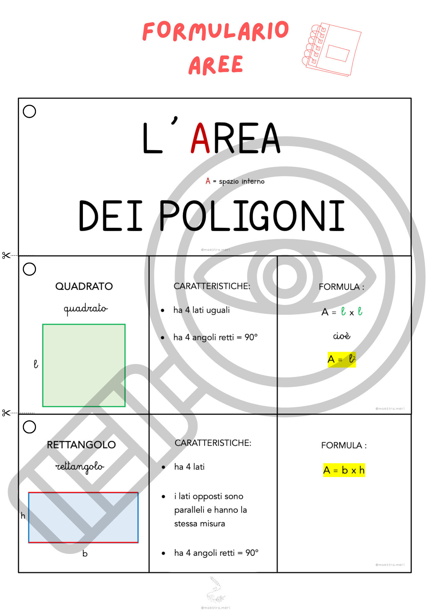 Formulario area poligoni • Edudoro