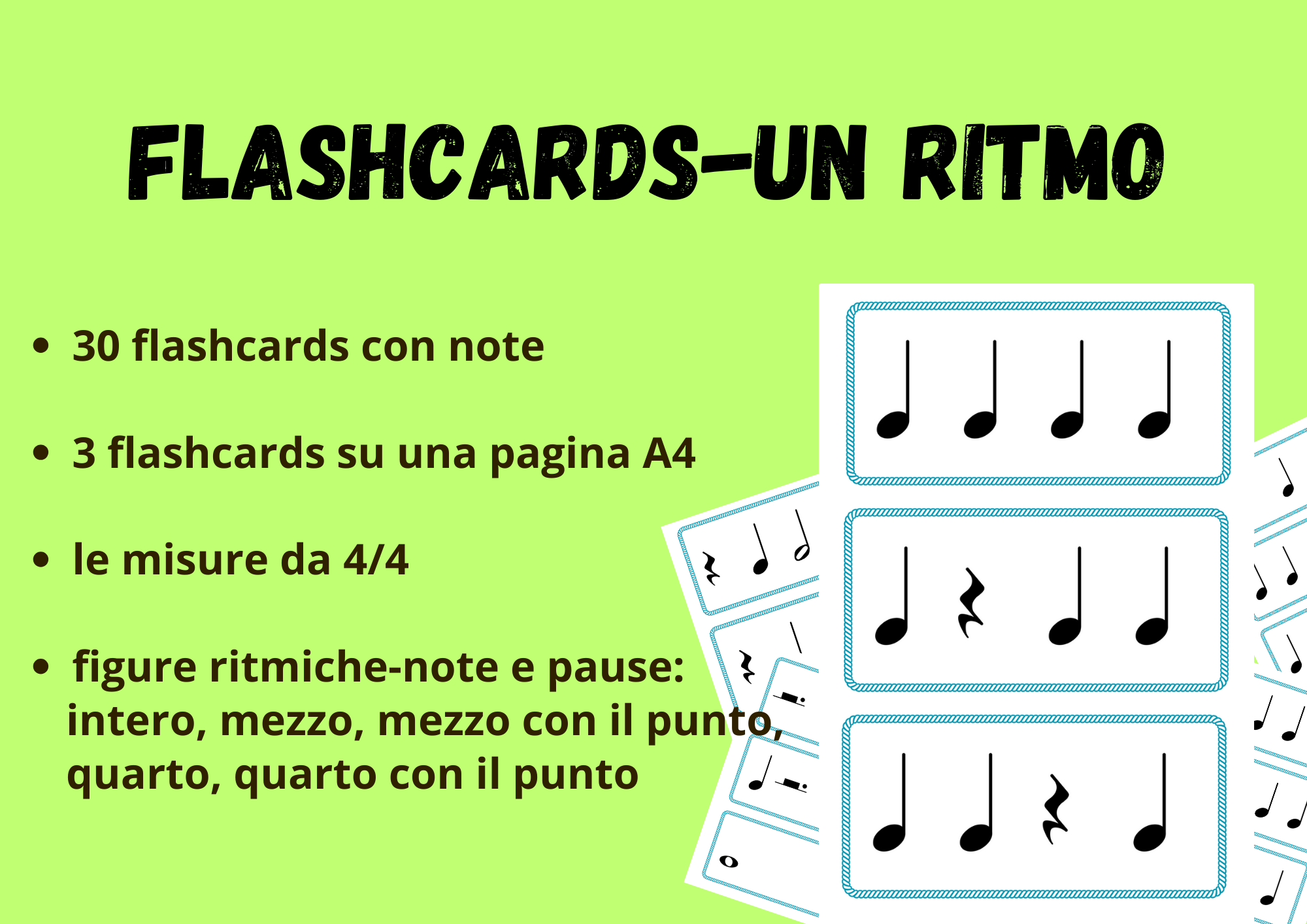 Flashcards-un ritmo • Edudoro