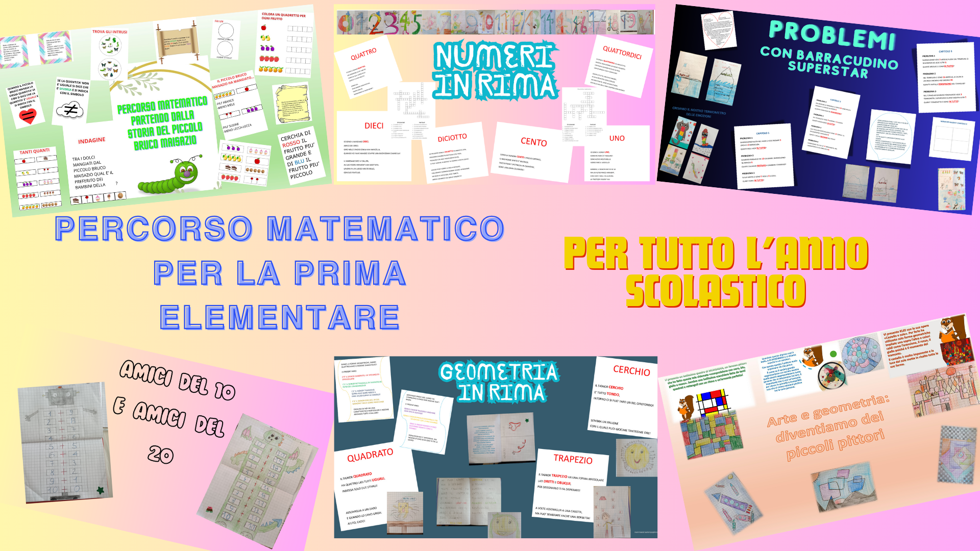 Programma matematica completo per tutto l'anno - PRIMA ELEMENTARE • Edudoro