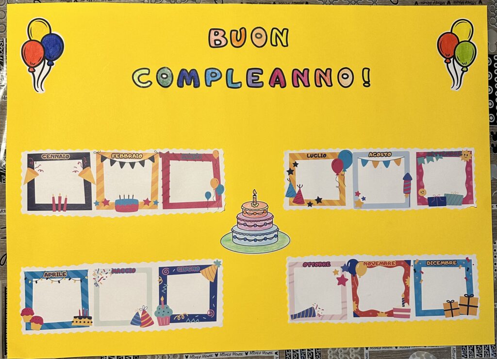 Cartellone dei compleanni • Edudoro