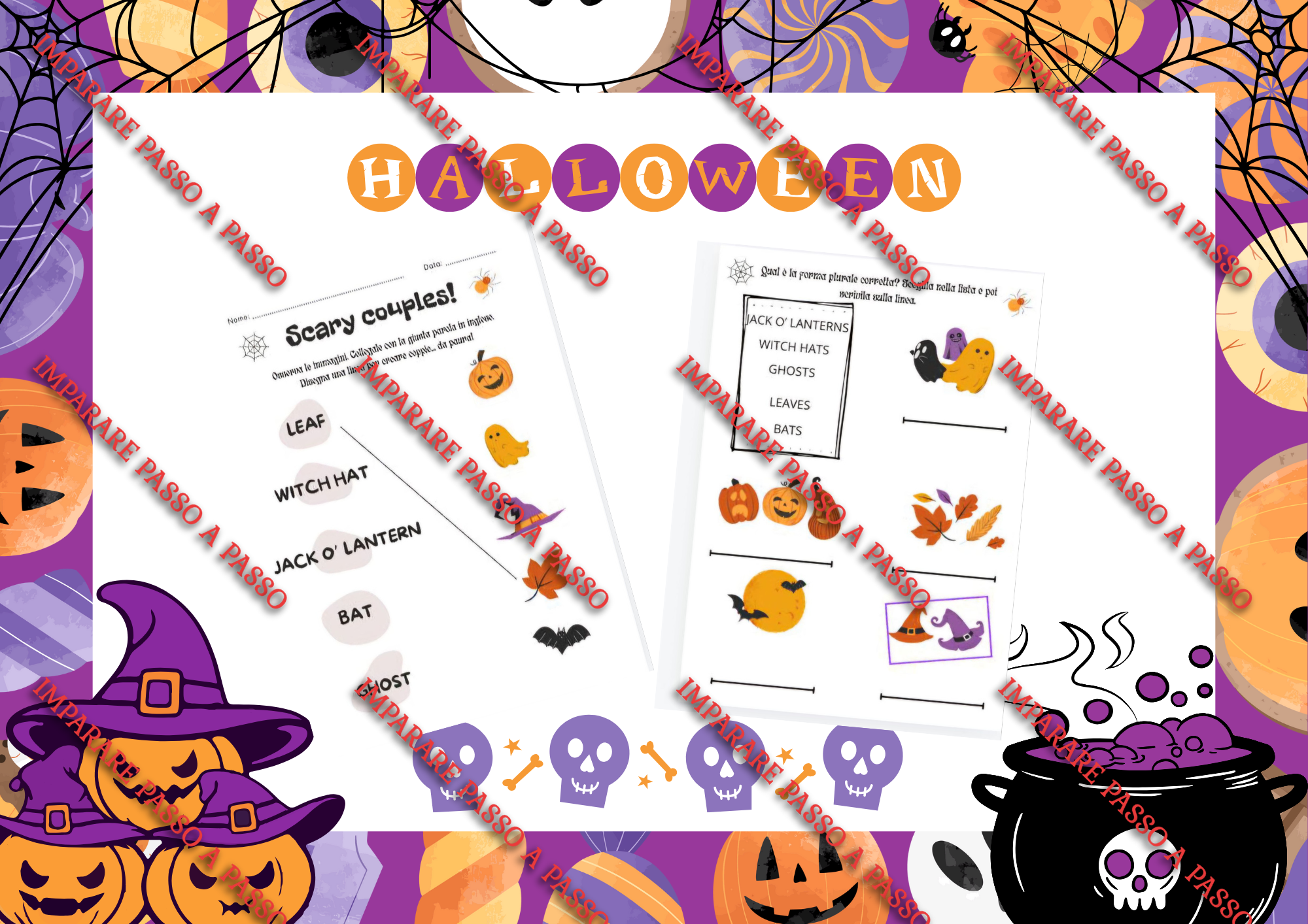 Scary couples! Parole di halloween e plurali • Edudoro