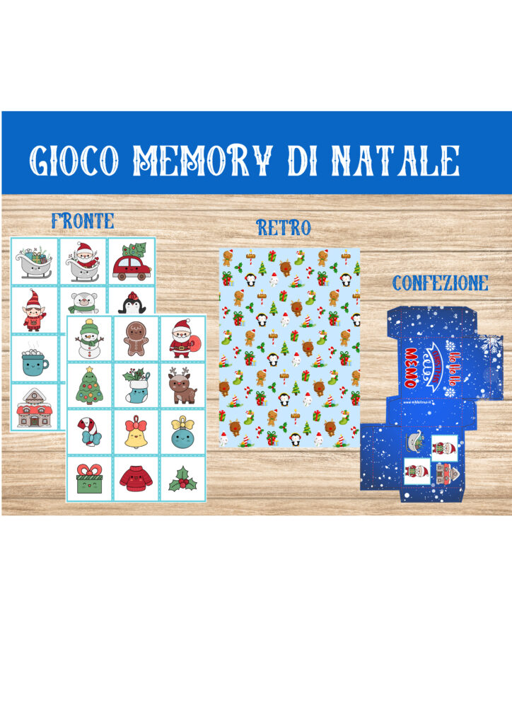 Memory di Natale ( idea regalo di Natale) • Edudoro