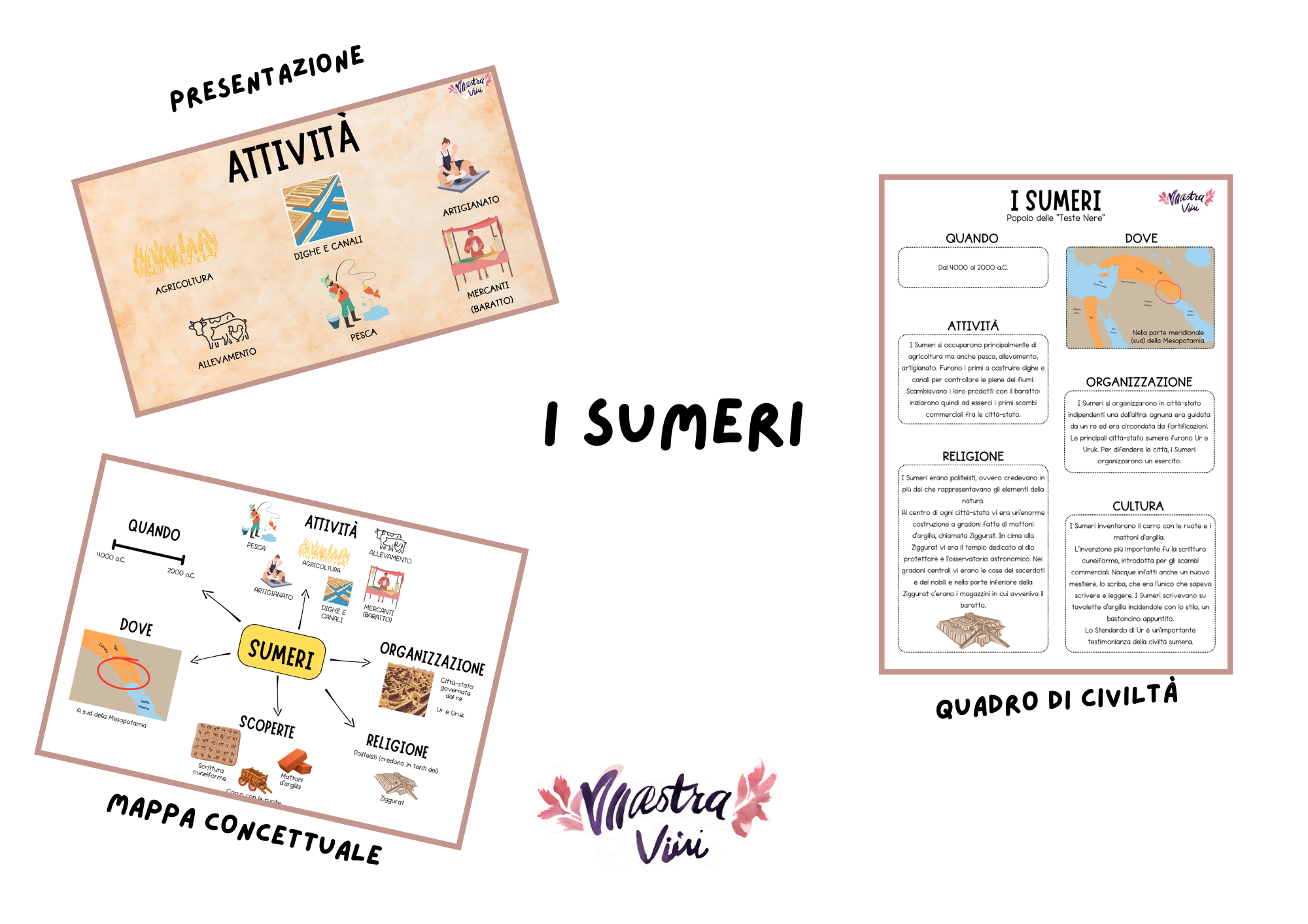 I Sumeri: presentazione, mappa e quadro di civiltà • Edudoro