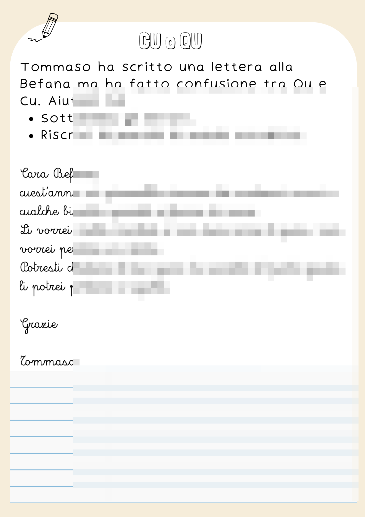 Correggi gli Errori sui Suoni “Cu” e “Qu” • Edudoro