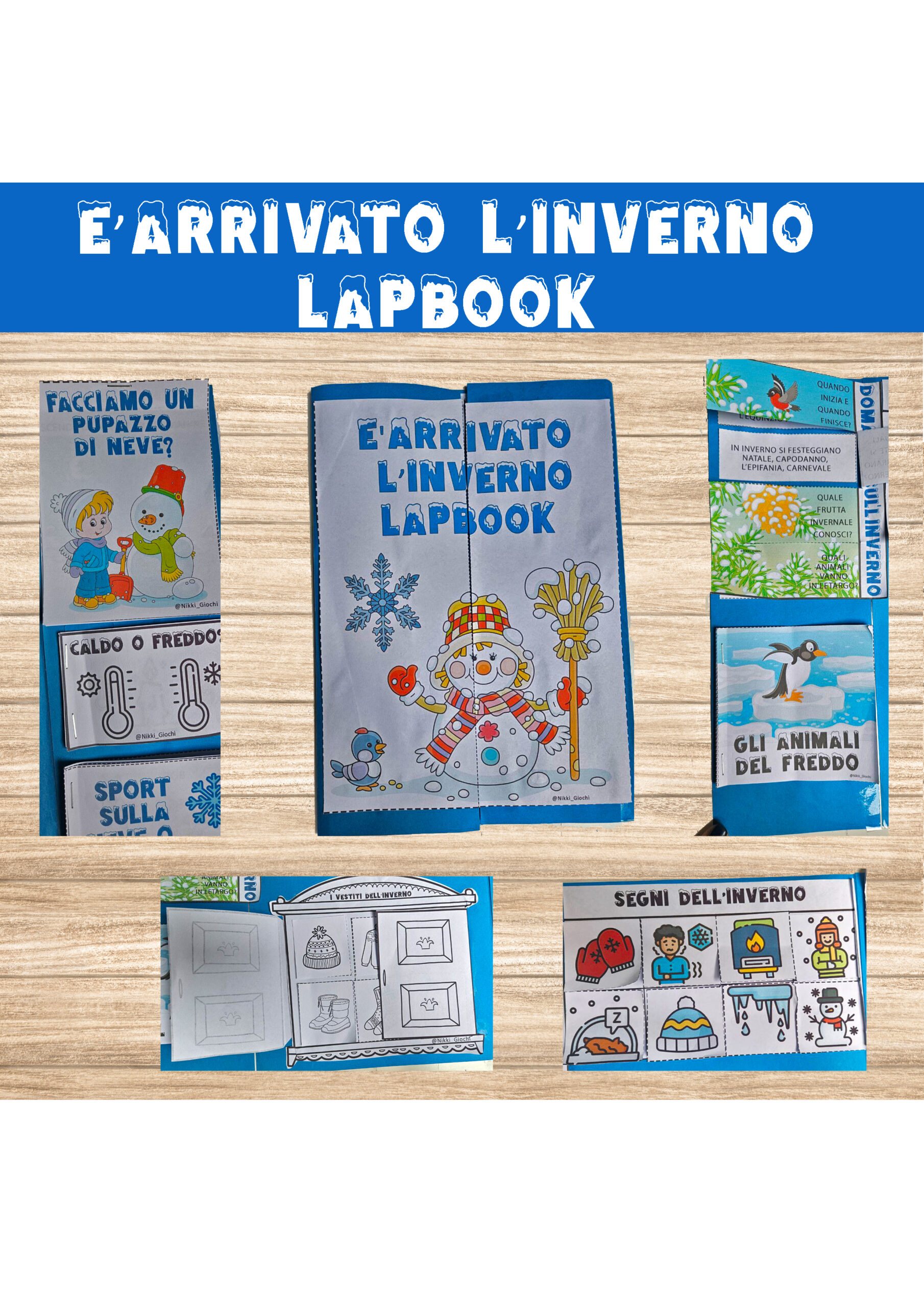 E'ARRIVATO L'INVERNO LAPBOOK • Edudoro