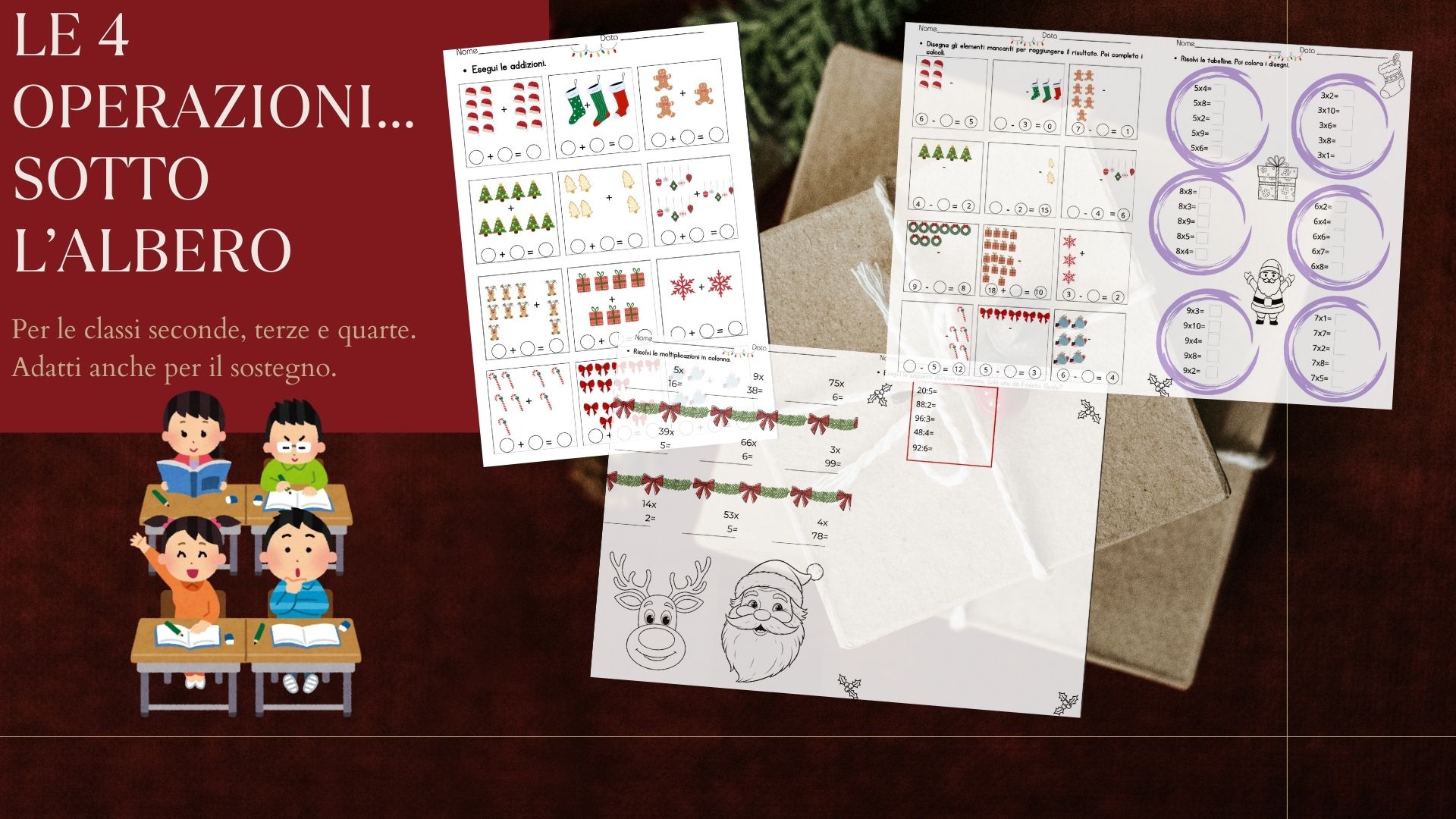 Le quattro operazioni... sotto l'albero! • Edudoro