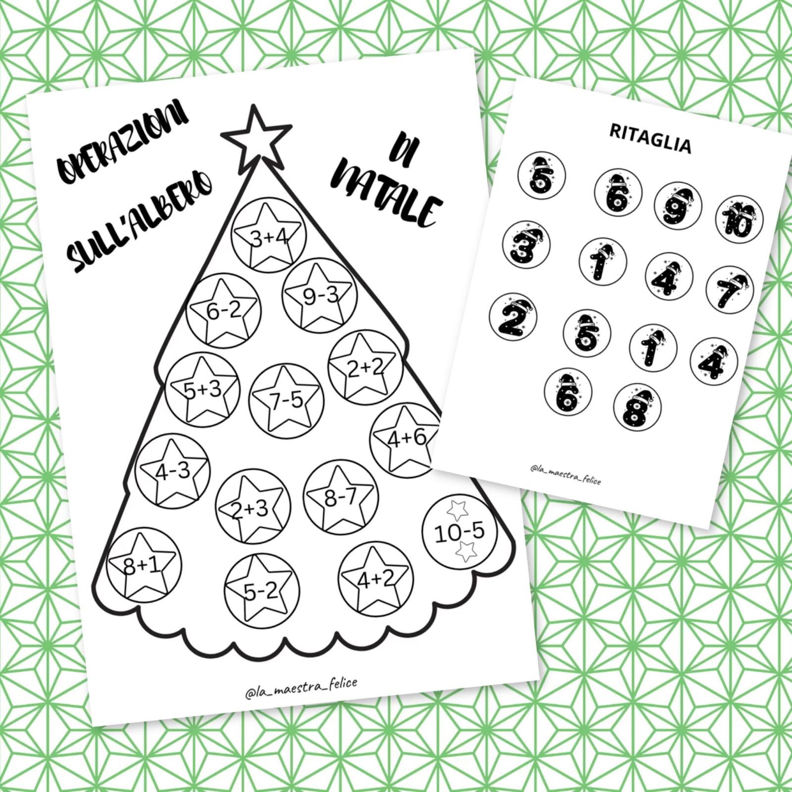OPERAZIONI SULL' ALBERO DI NATALE classe prima • Edudoro