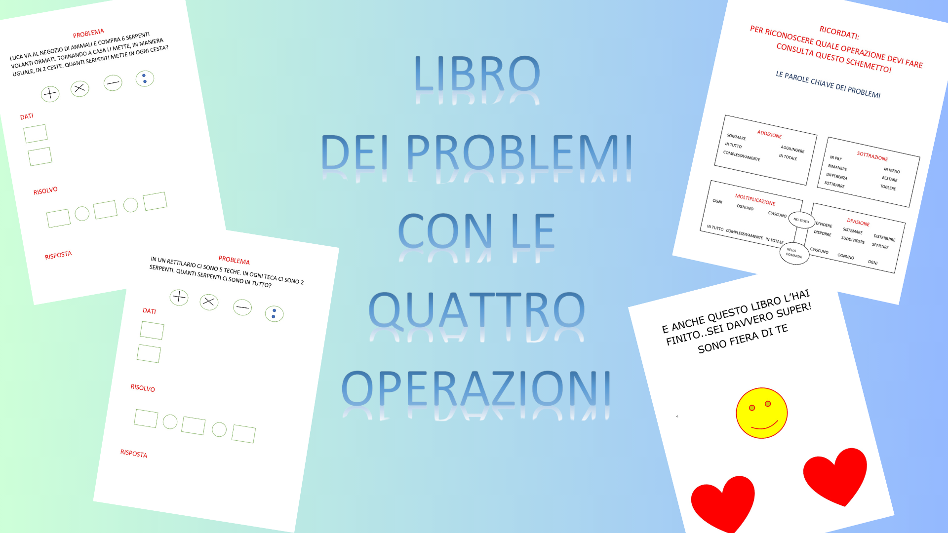 Libricino dei problemi con le 4 operazioni • Edudoro