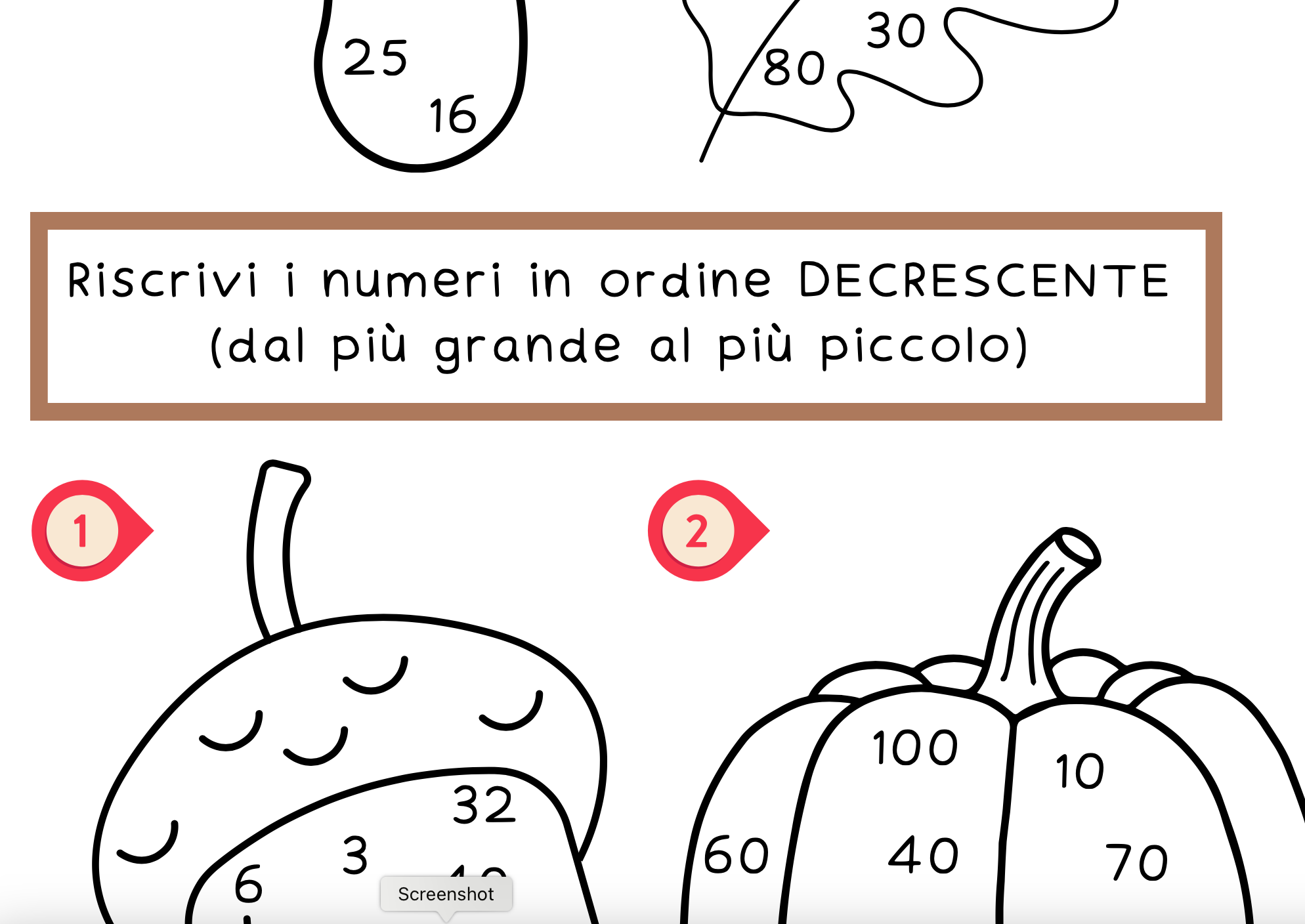 Ordine crescente e decrescente • Edudoro