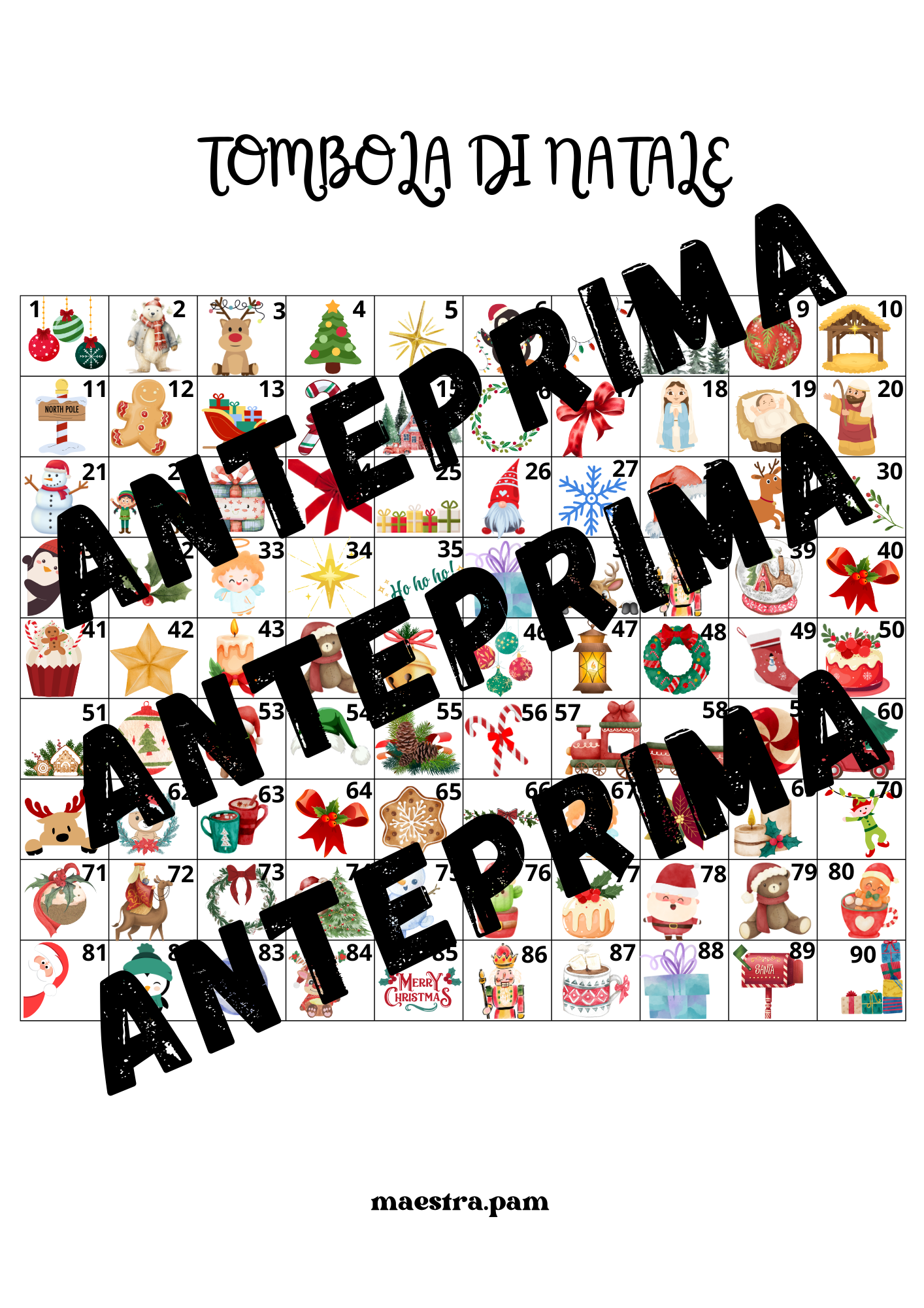 Tombola di Natale a colori • Edudoro