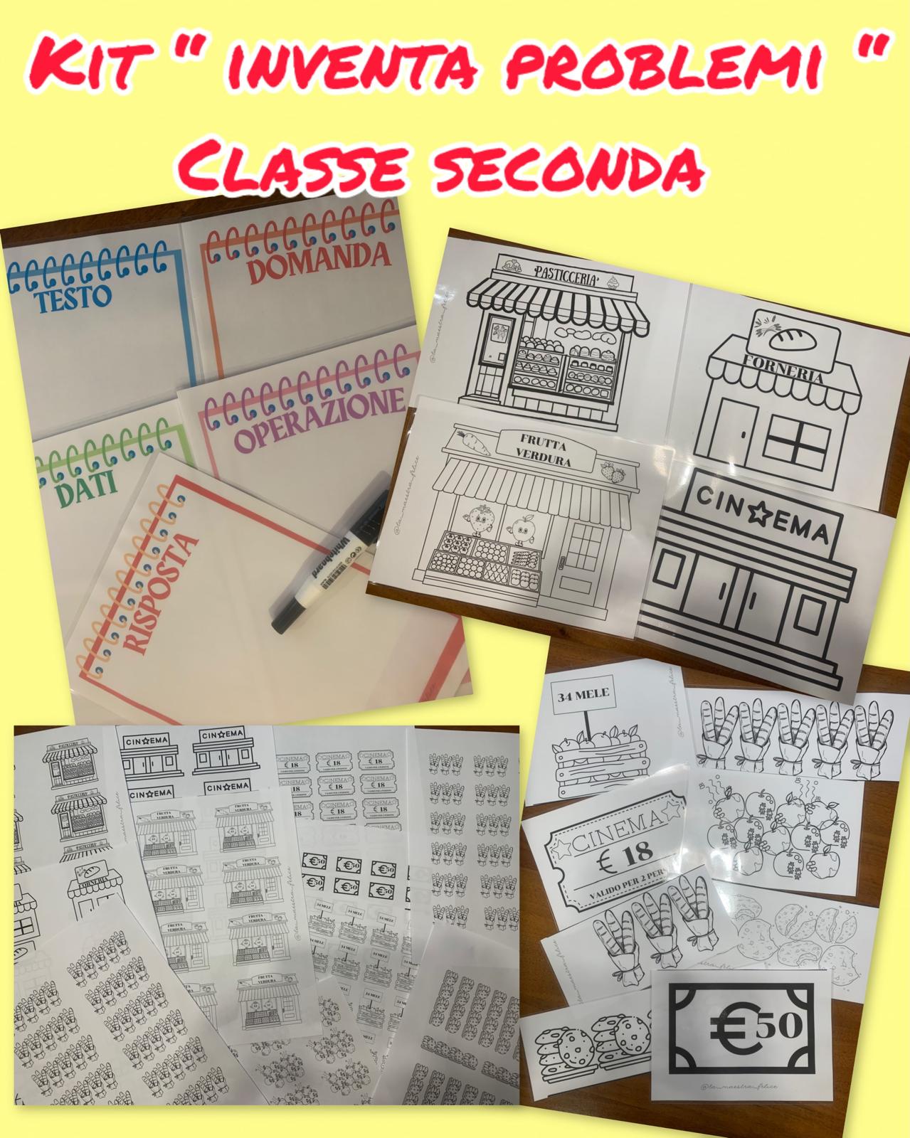 KIT "INVENTA PROBLEMI" CLASSE SECONDA • Edudoro