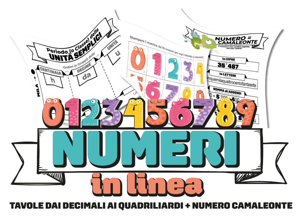Tavole "NUMERI IN LINEA" + Numero "CAMALEONTE" • Edudoro