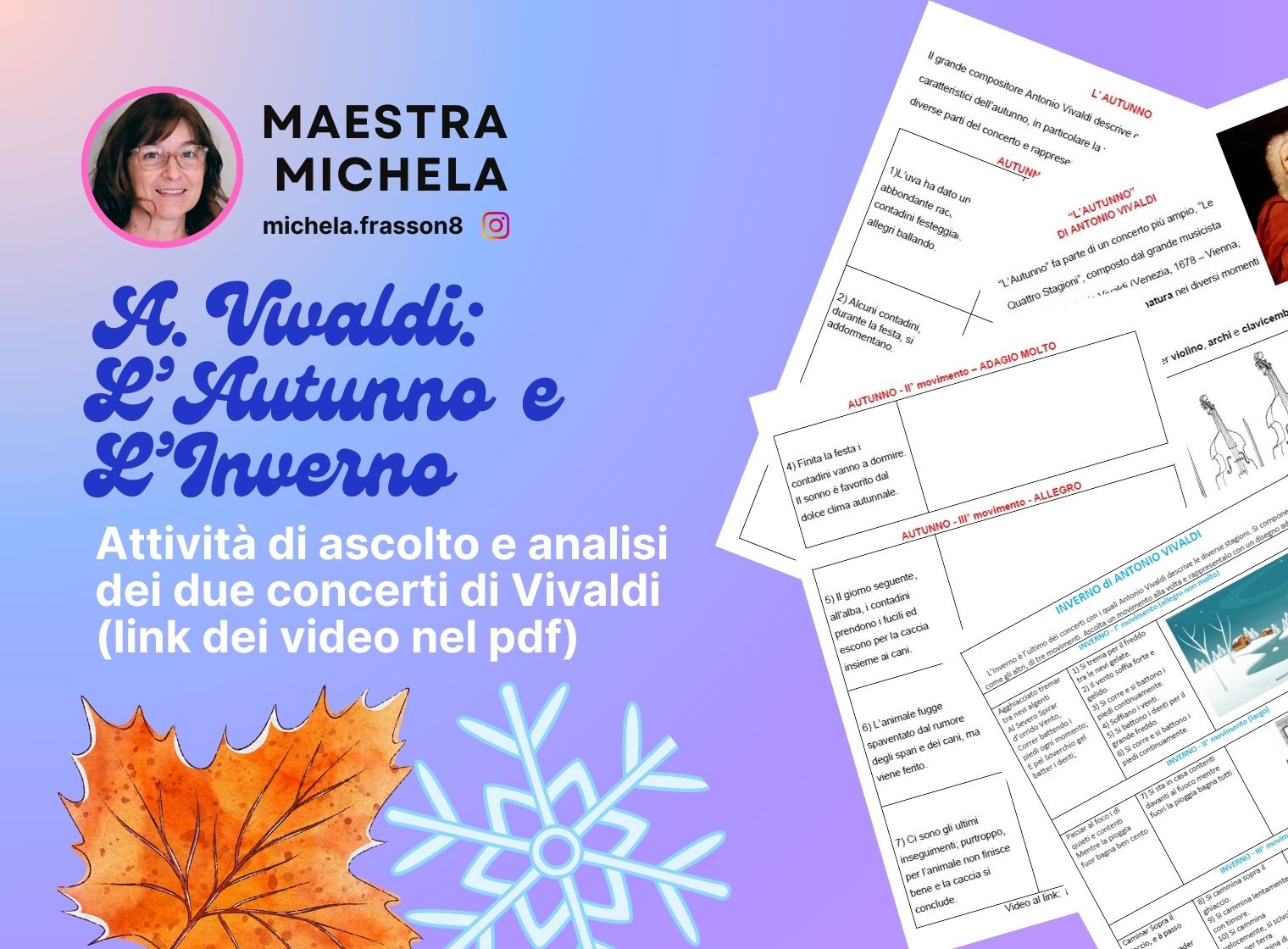 MUSICA: AUTUNNO E INVERNO DI ANTONIO VIVALDI • Edudoro