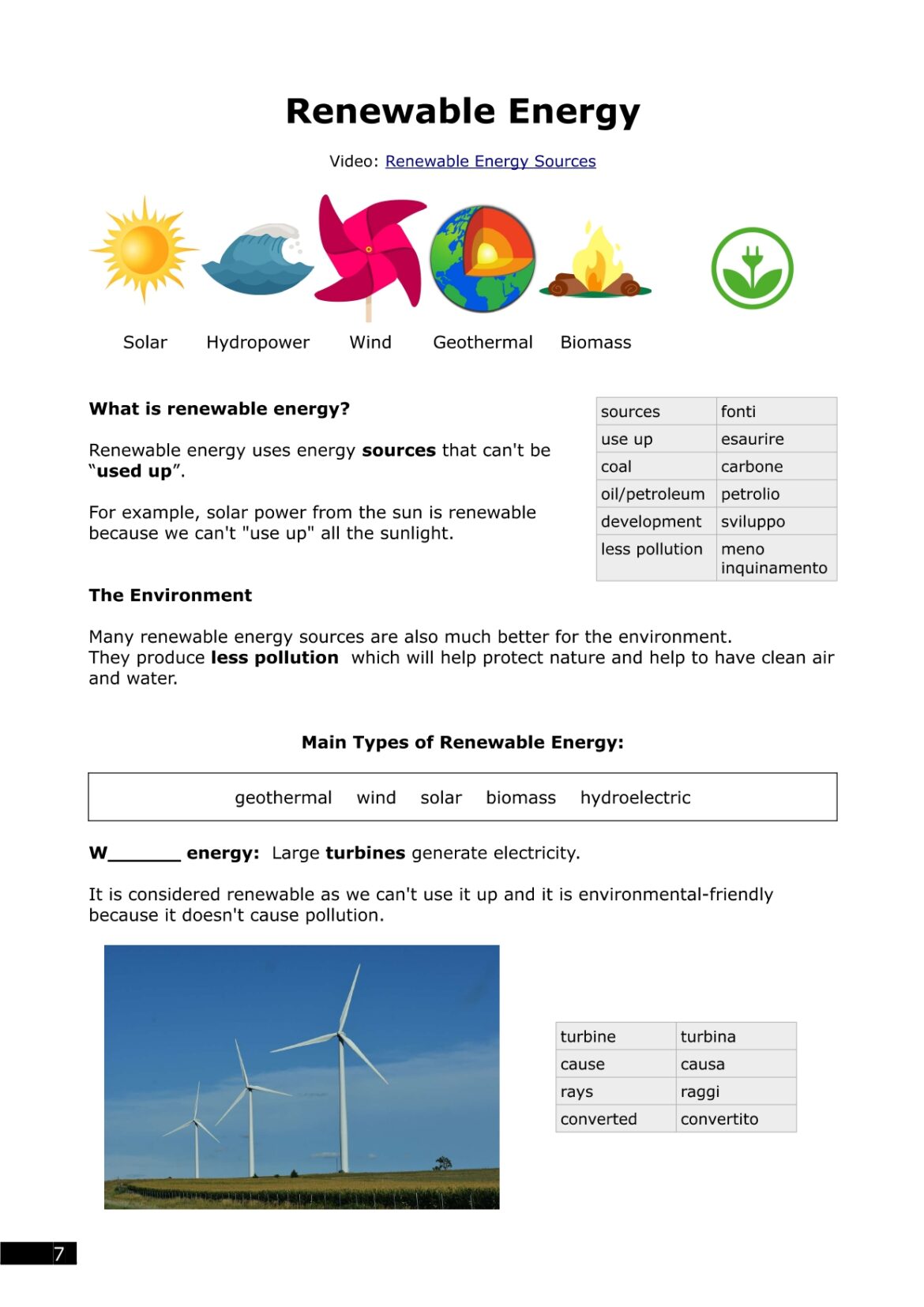 5^ CLIL SCIENCE - ENERGY / CLIL SCIENZE - ENERGIA • Edudoro