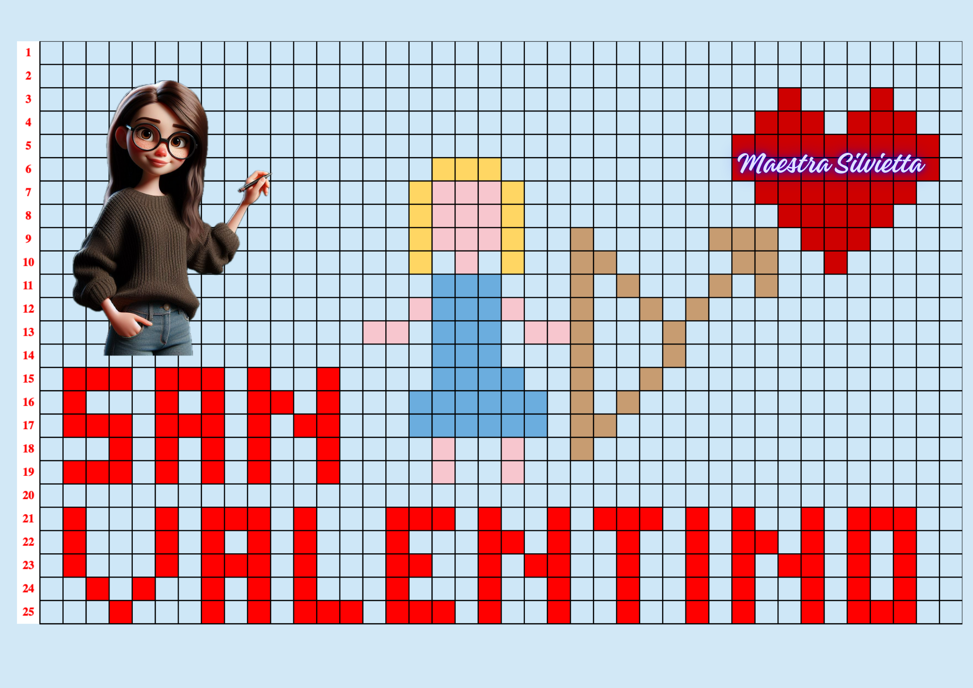 PIXEL ART SAN VALENTINO • Edudoro