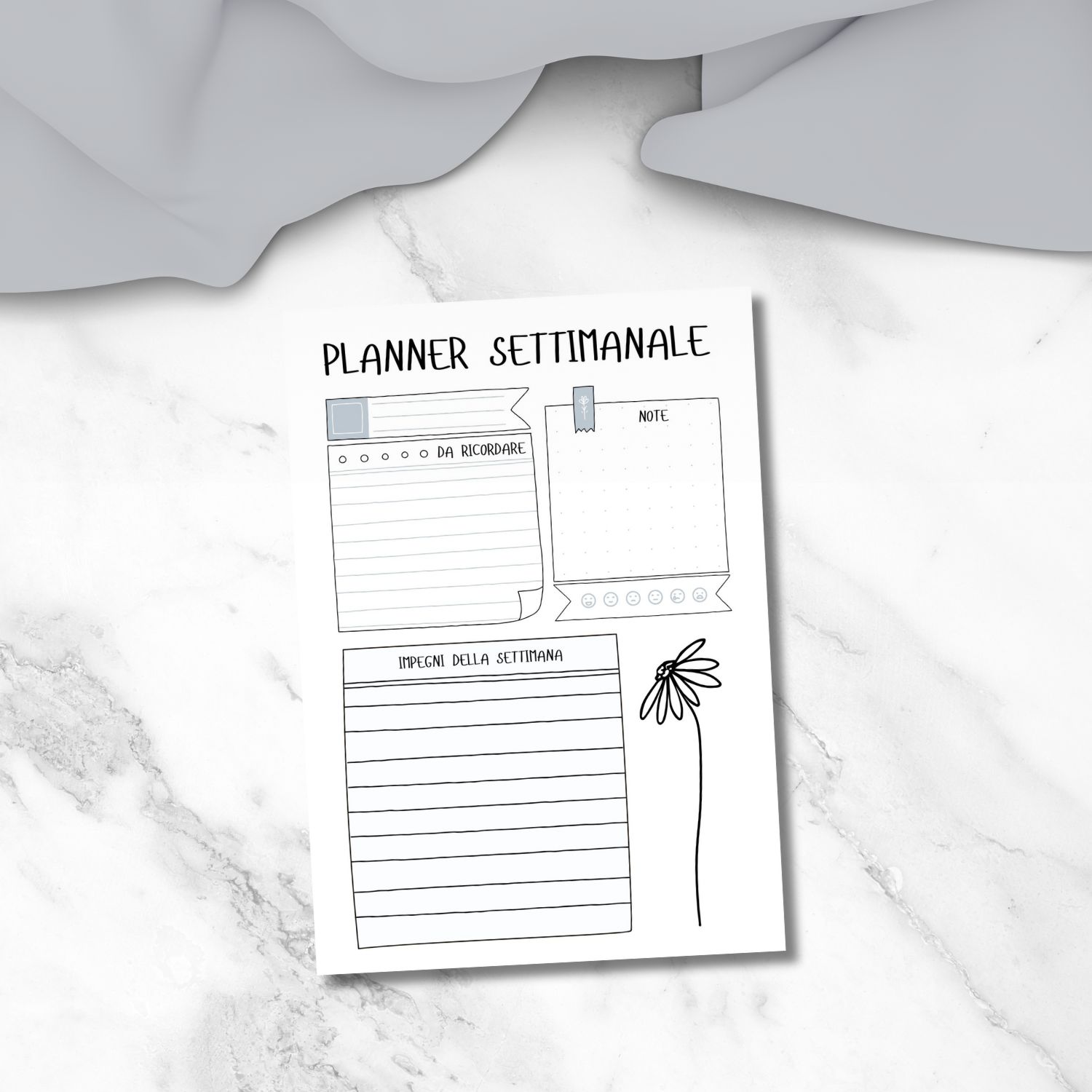 Planner settimanale da stampare in PDF • Edudoro