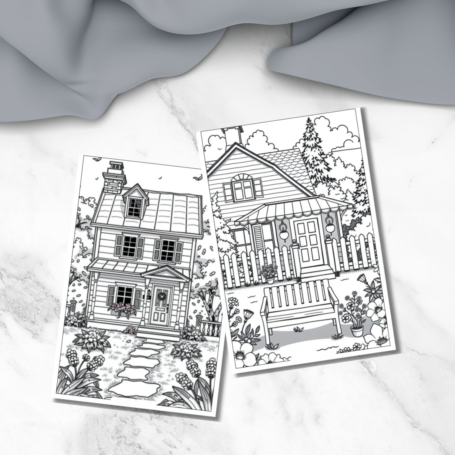 Disegni di case da colorare • Edudoro