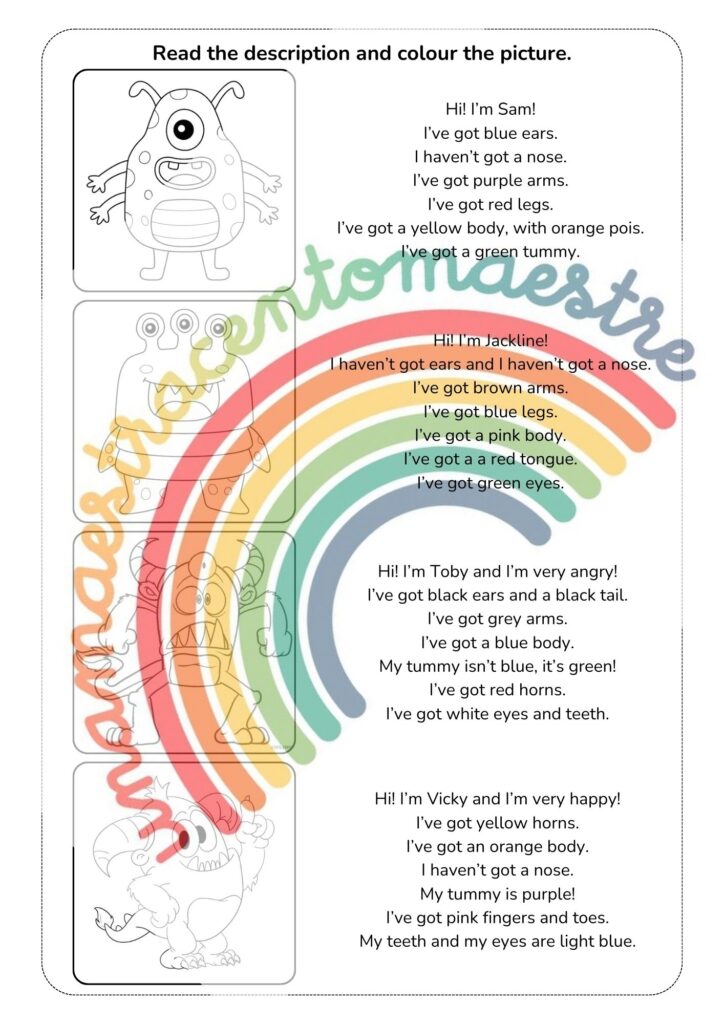 Descrizione in inglese con il verbo To have got • Edudoro