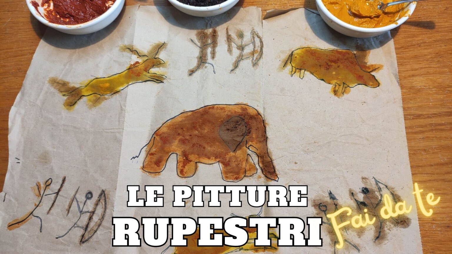 LE PITTURE RUPESTRI - breve video lezione + laboratorio • Edudoro