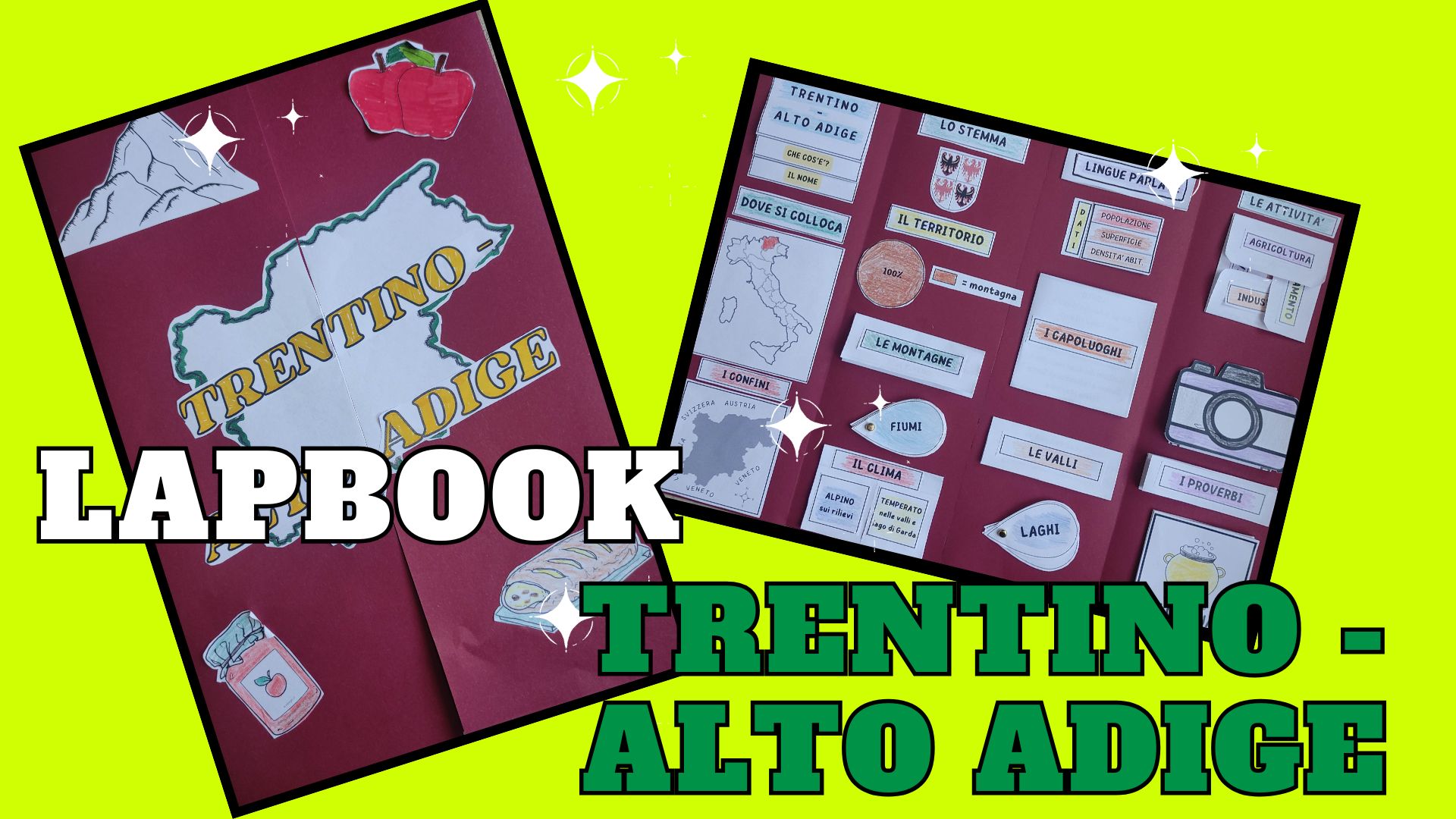LAPBOOK TRENTINO-ALTO ADIGE - Le regioni dell'Italia settentrionale - • Edudoro