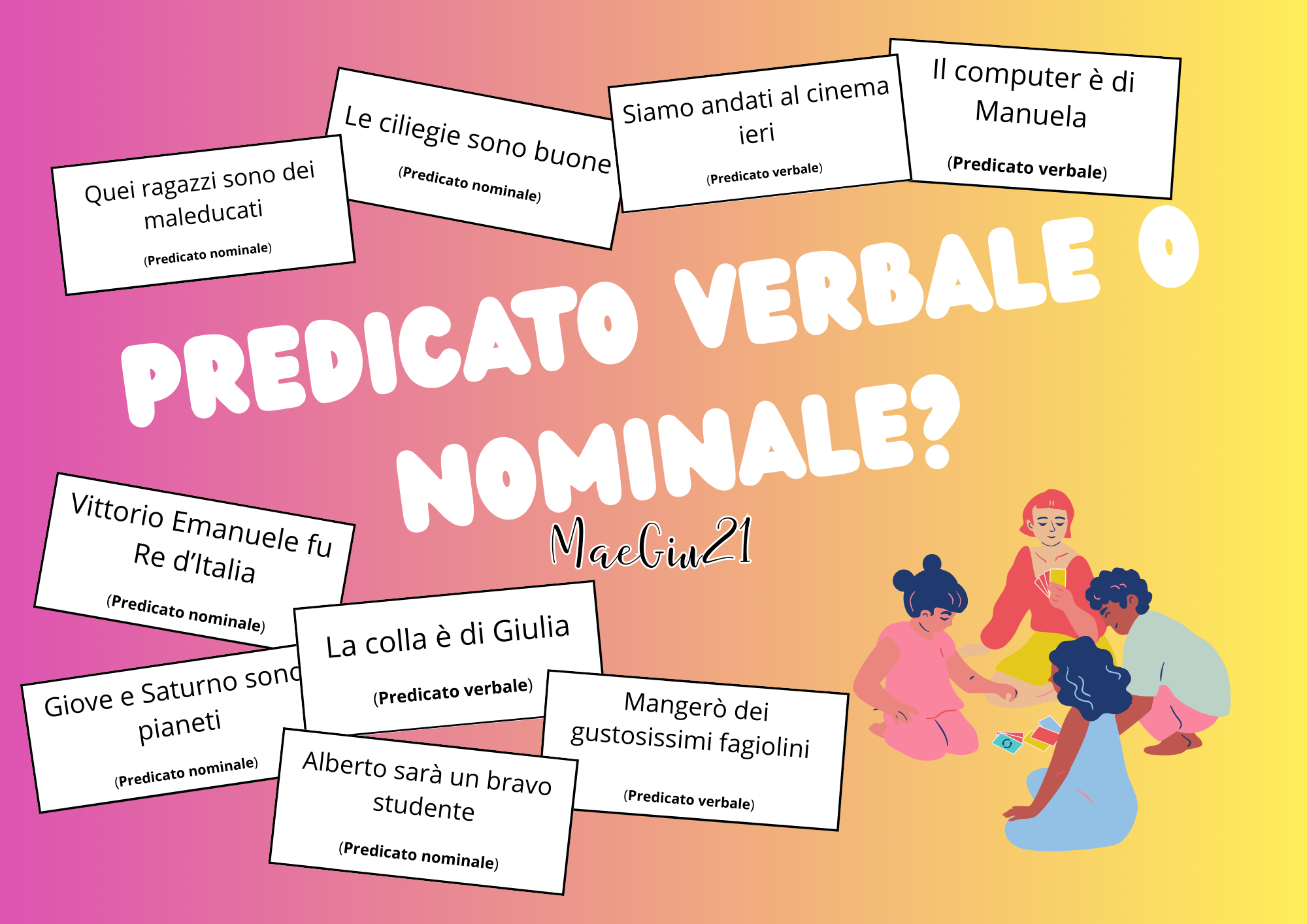 Predicato nominale e predicato verbale • Edudoro