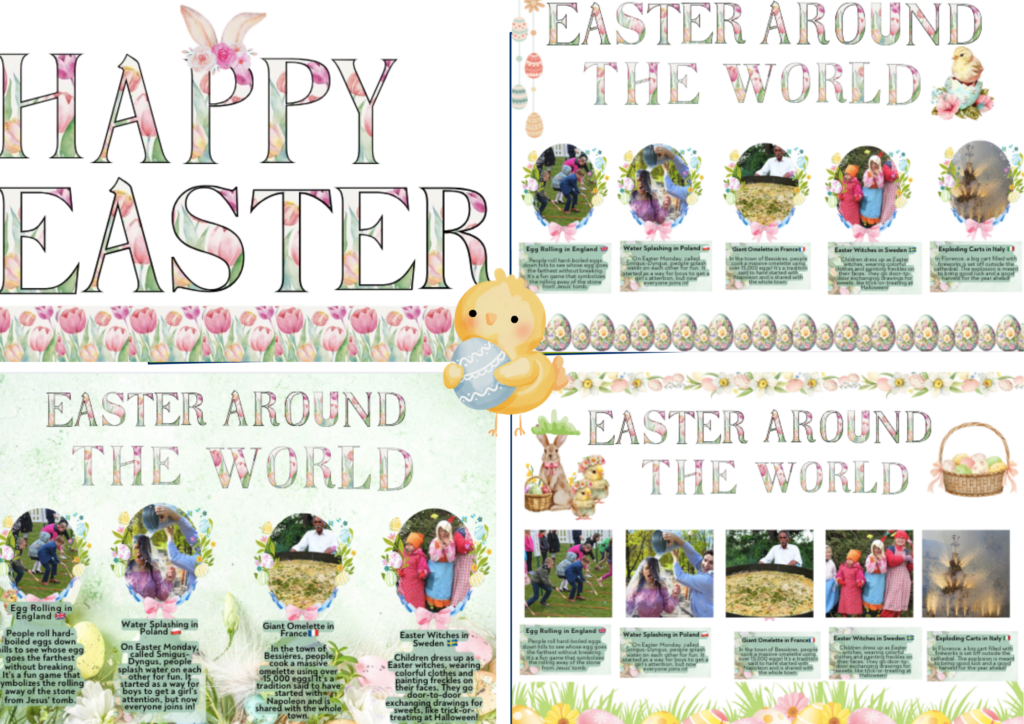 🌍🐣 Easter Bulletin Board: “Easter Around the World” – 57 Elements! 🐰🌷 ...