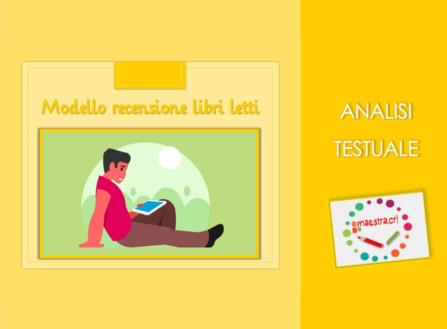 Modello per recensione libri letti • Edudoro